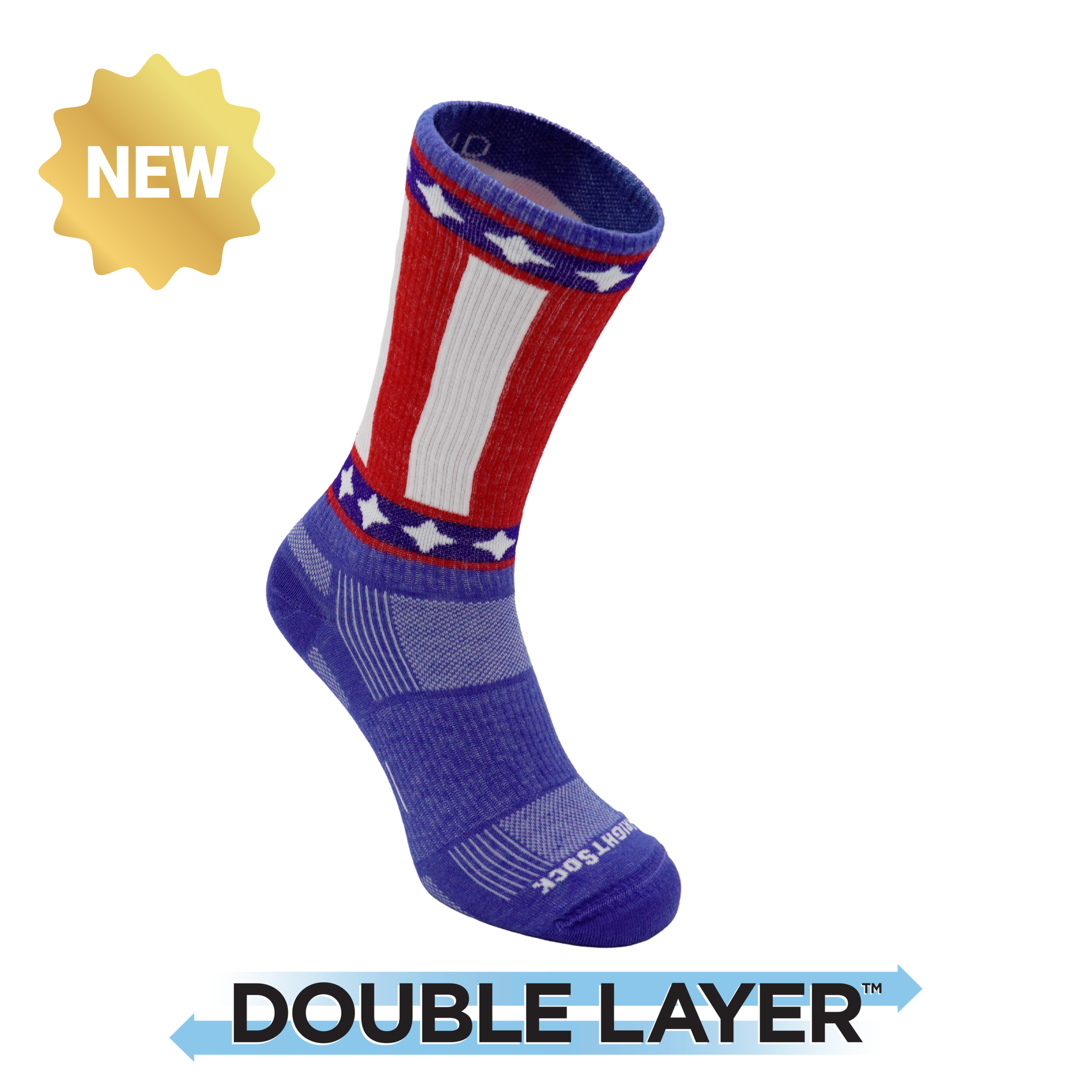 Explore - Crew Length - Uncle Sam - Anti Blister System – Wrightsock